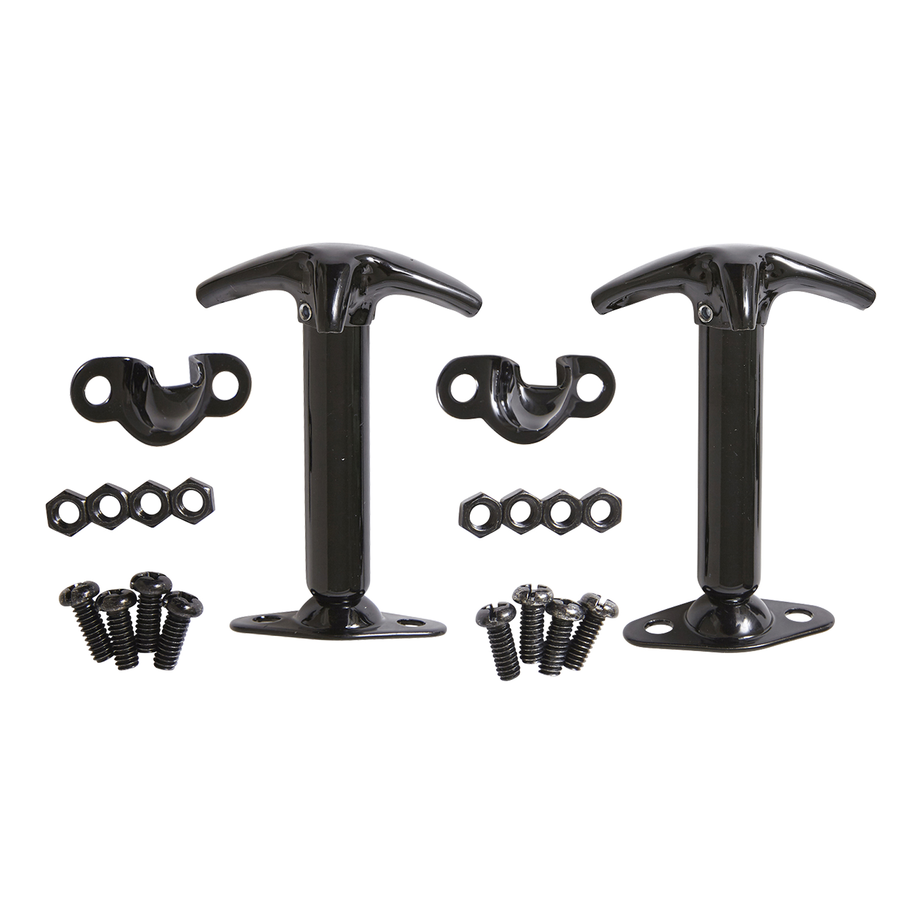 Hood Catch Kit - Black (55-95 CJ/YJ) - Smittybilt