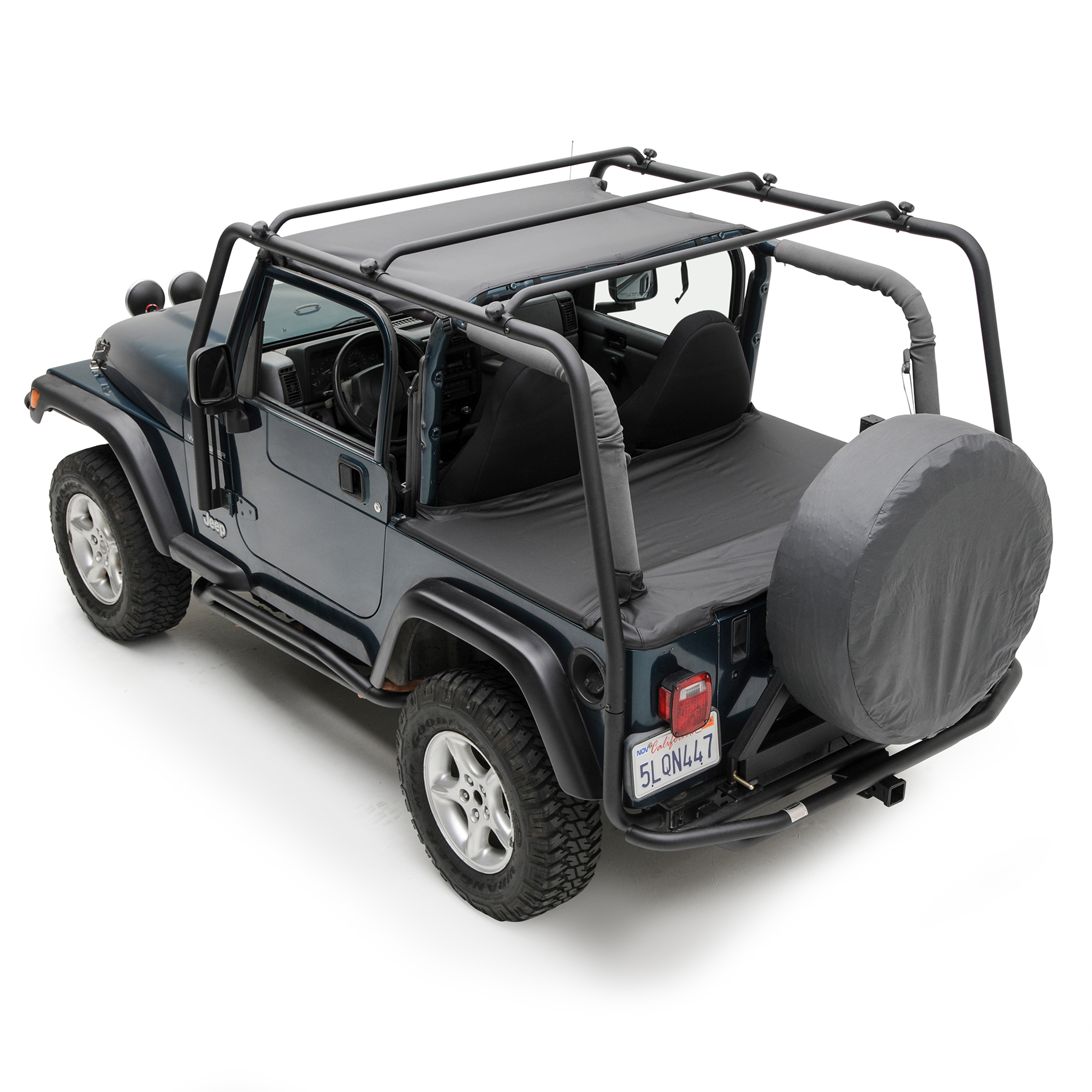 SRC Roof Rack - Textured Black (97-06 TJ) - Smittybilt